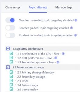 What’s the difference between the topic filters? – Smart Revise